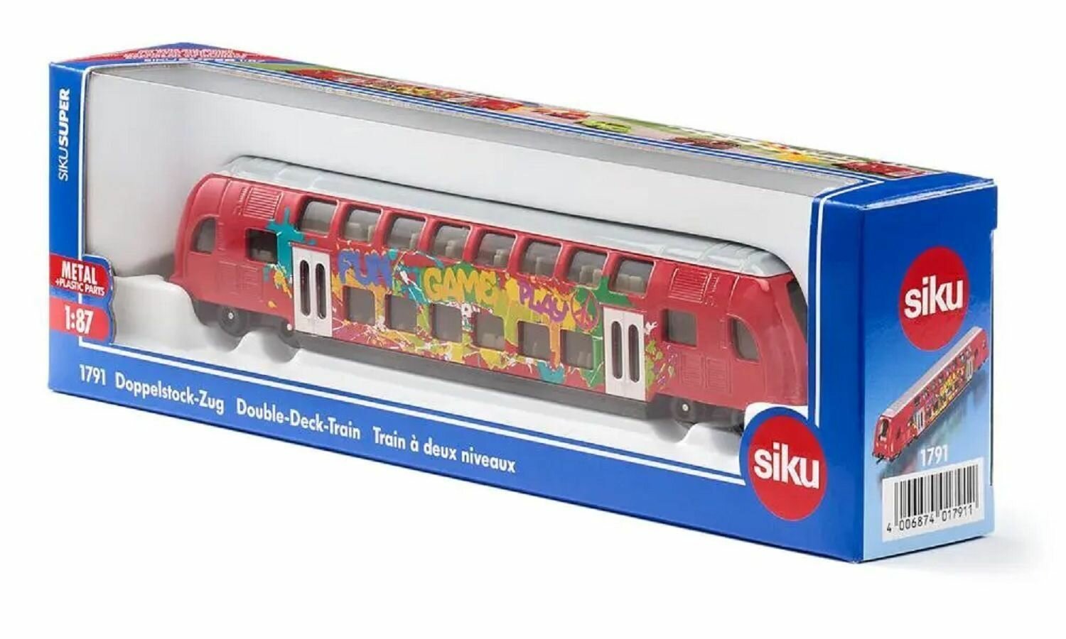 Модель двухэтажного поезда Siku 1:87 1791