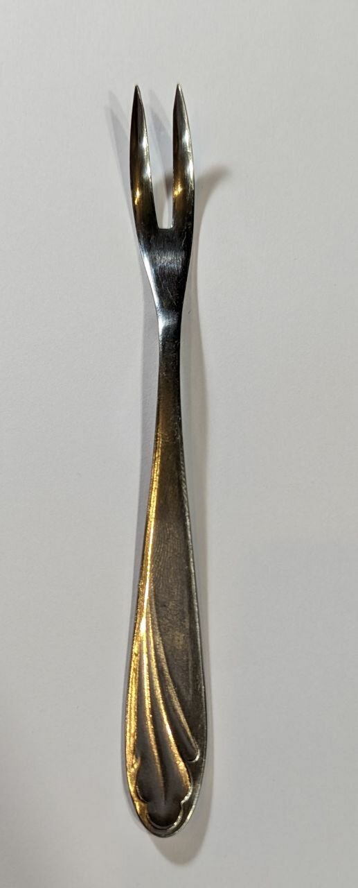 Вилка для лимона или оливок/вилка для солений, нержавеющая сталь. Клеймо ЭТС, Винтаж СССР