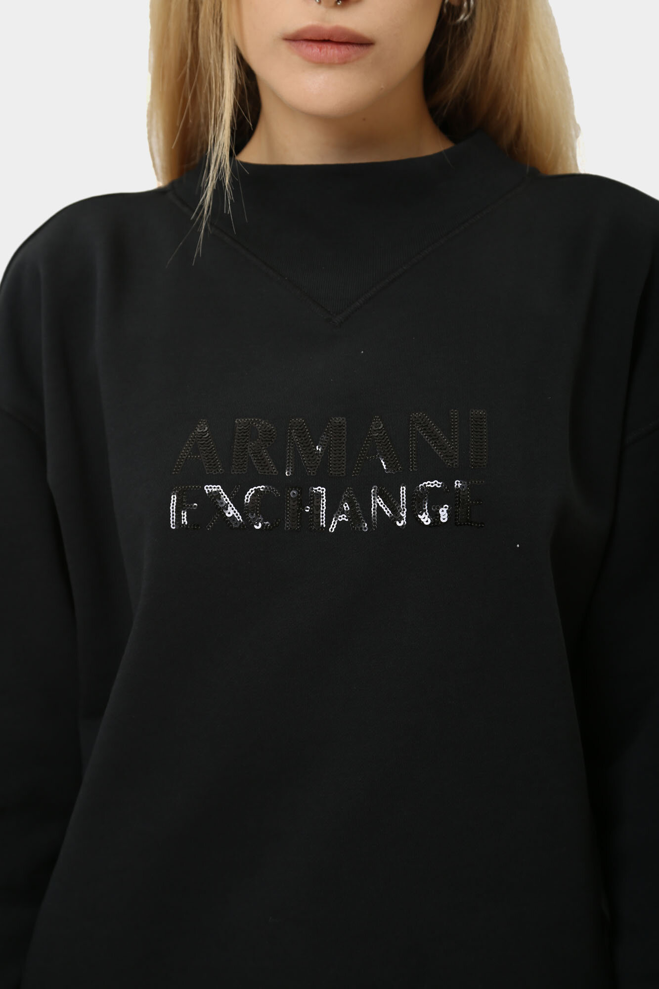Свитшот Armani Exchange, размер M, , черный — фото 1