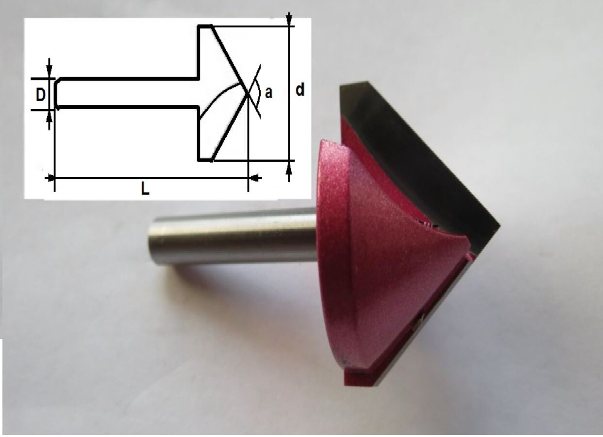 3DV63290 d-32/h-21/ a-90/ D-6/ L-50. X series V-образная фреза для ЧПУ станка.
