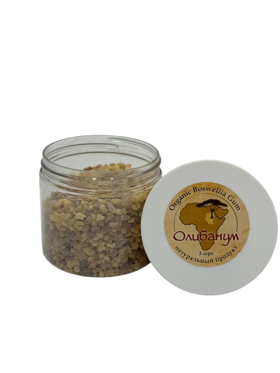 Смола Олибанум (ладан), очищенная, 3 сорт, 2-4 мм, 100г.