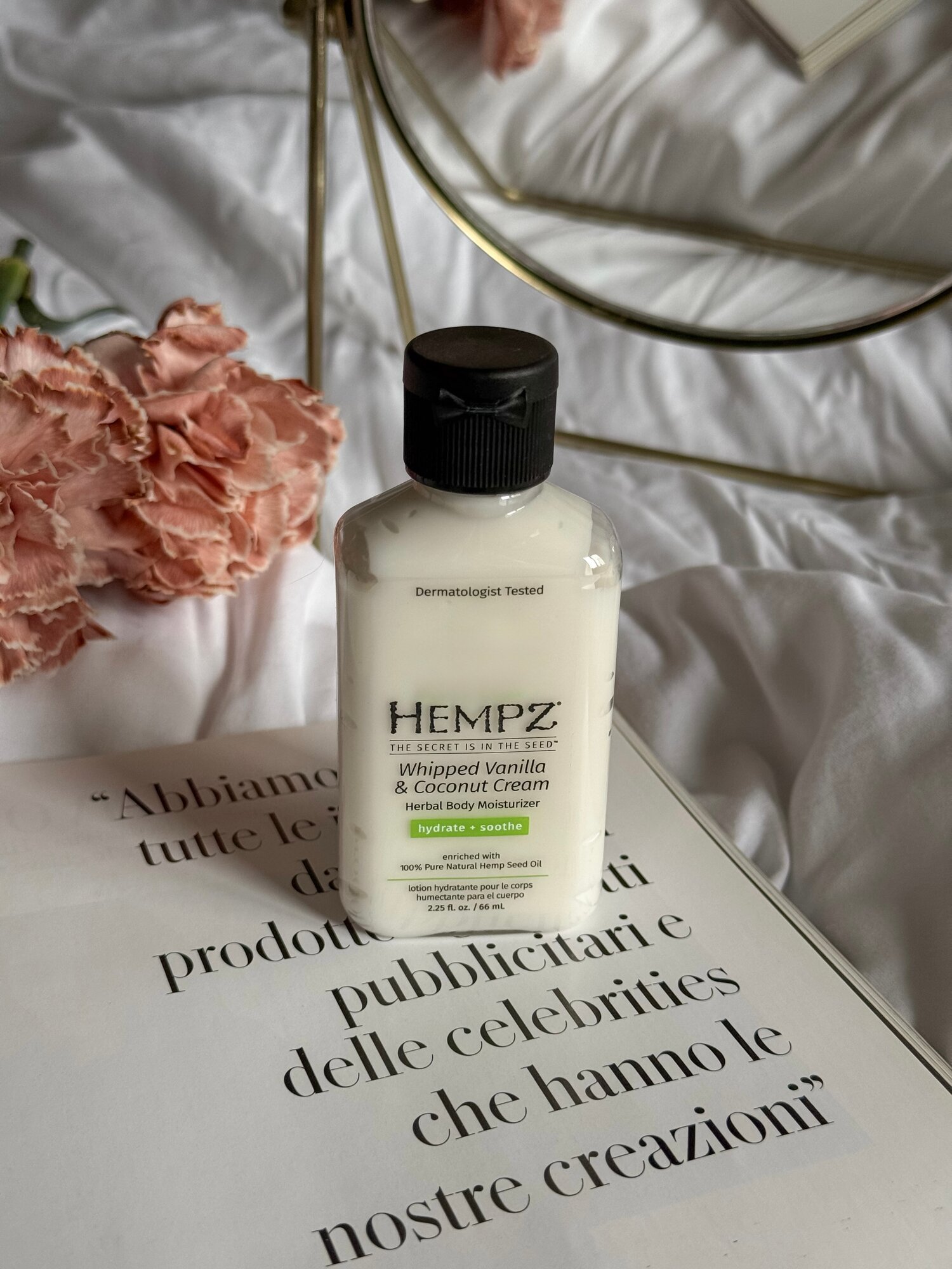 Молочко для тела Взбитые Ванильно-кокосовые сливки Hempz Whipped Vanilla & Coconut Cream 66 мл