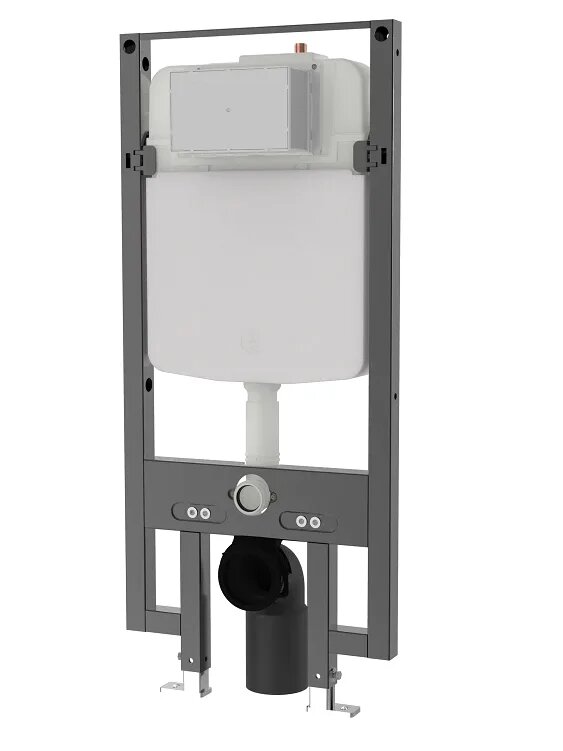 Инсталляция для унитаза Jacob Delafon E38064-NF 49, 7 см, крепление к стене/к полу, с шумоизоляцией