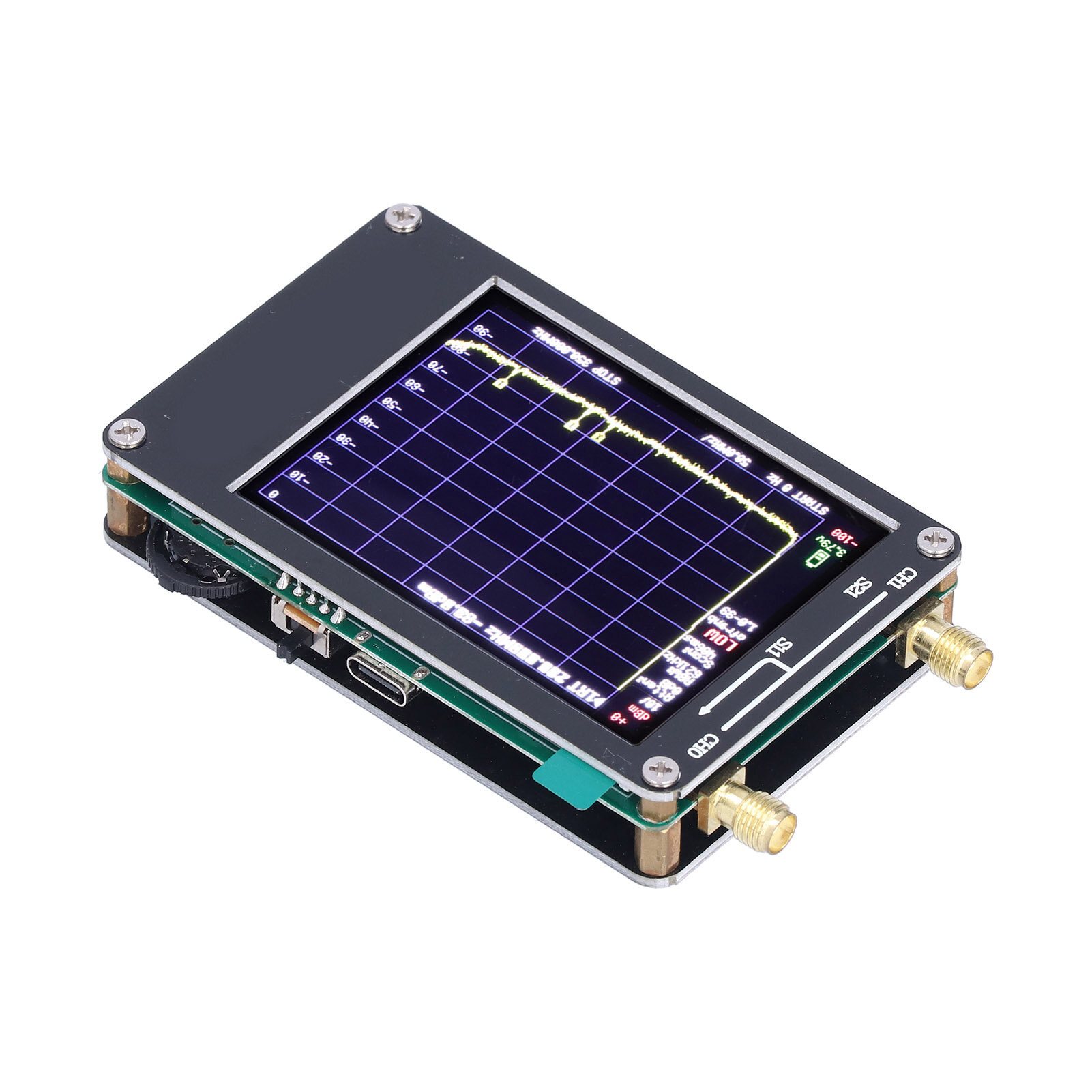 2.8in Spectrum Analyzer Portable Handheld Tiny Frequency Analyzers with Touch Screen 0.1‑960MHZ — фото 1