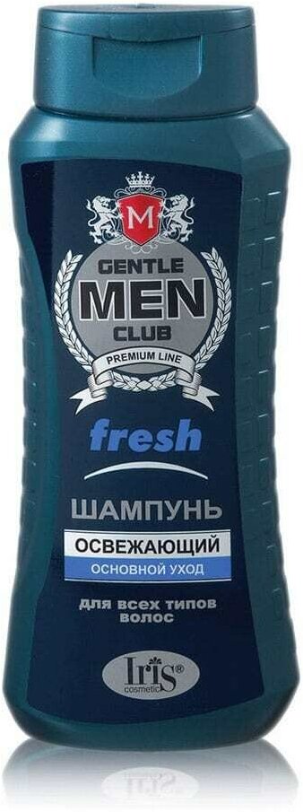 IRIS Шампунь для мужчин "FRESH освежающий основной уход" для всех типов волос, 400 мл