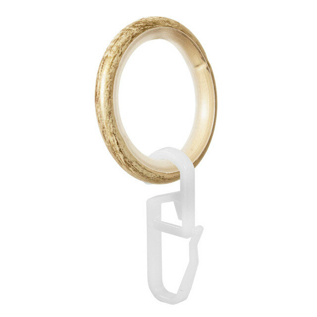 УЮТ кольцо Ост 20 мм с крючком, набор 10 шт ваниль/золото, арт.22.22ТО.0394