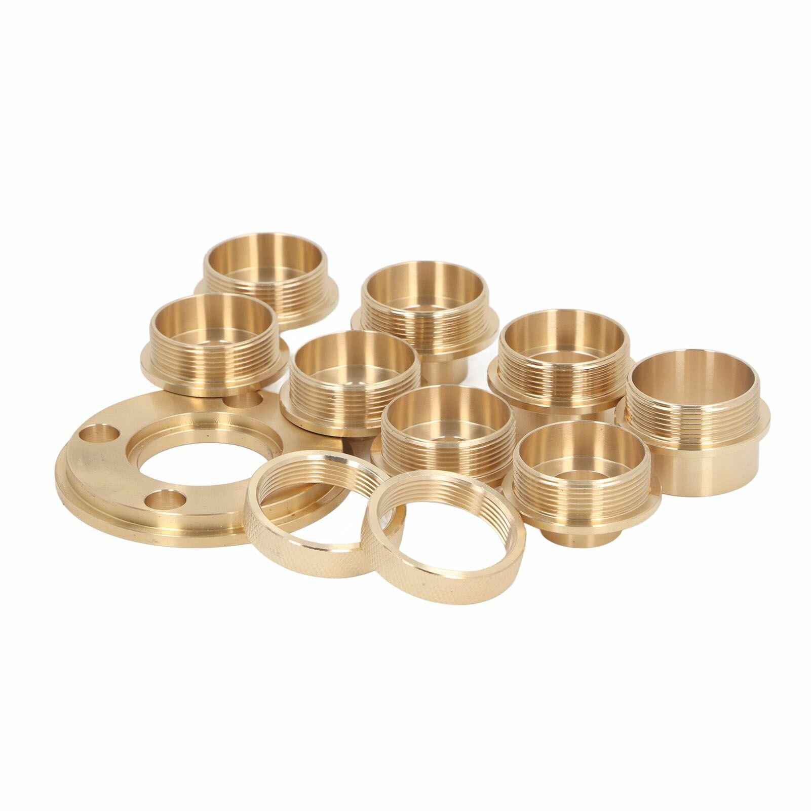 11 шт. латунных направляющих для фрезерного шаблона, набор втулок, детали фрезера, аксессуары для деревообрабатывающего обрезного станка, откидная пластина