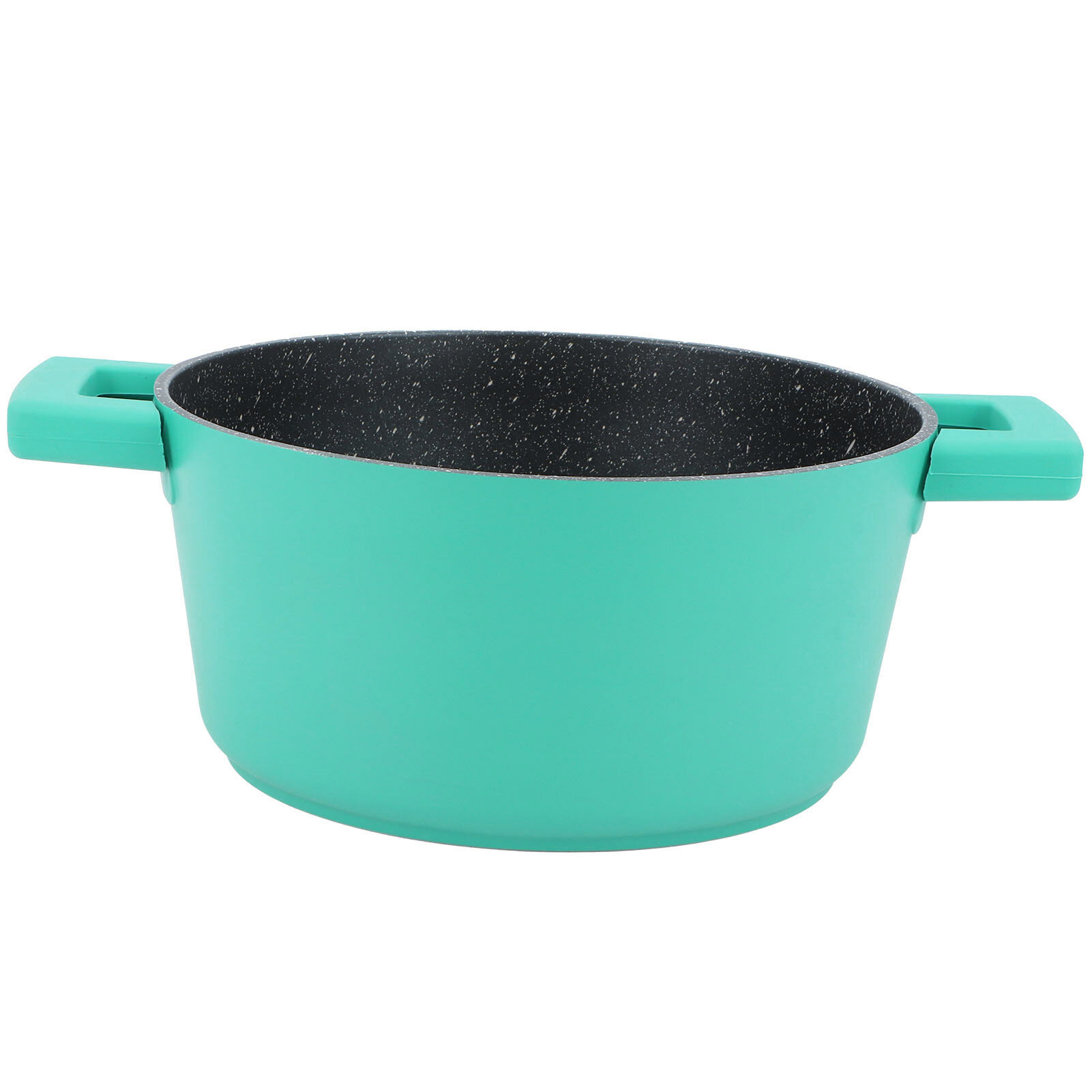 Суповая кастрюля с крышкой, кухонная посуда из алюминиевого сплава с антипригарным покрытием, посуда, 24 см, зеленая