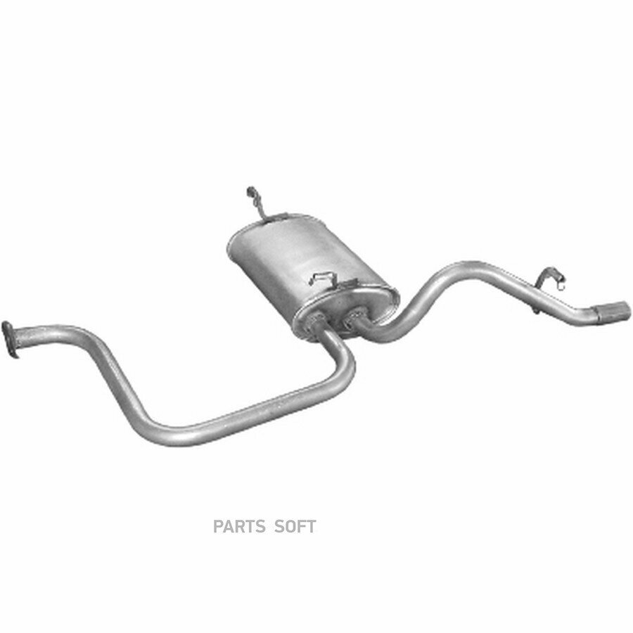 Глушитель задн. часть DAEWOO MATIZ 0.8 00- (Польш от официального дистрибьютора, EDEX, артикул 0533
