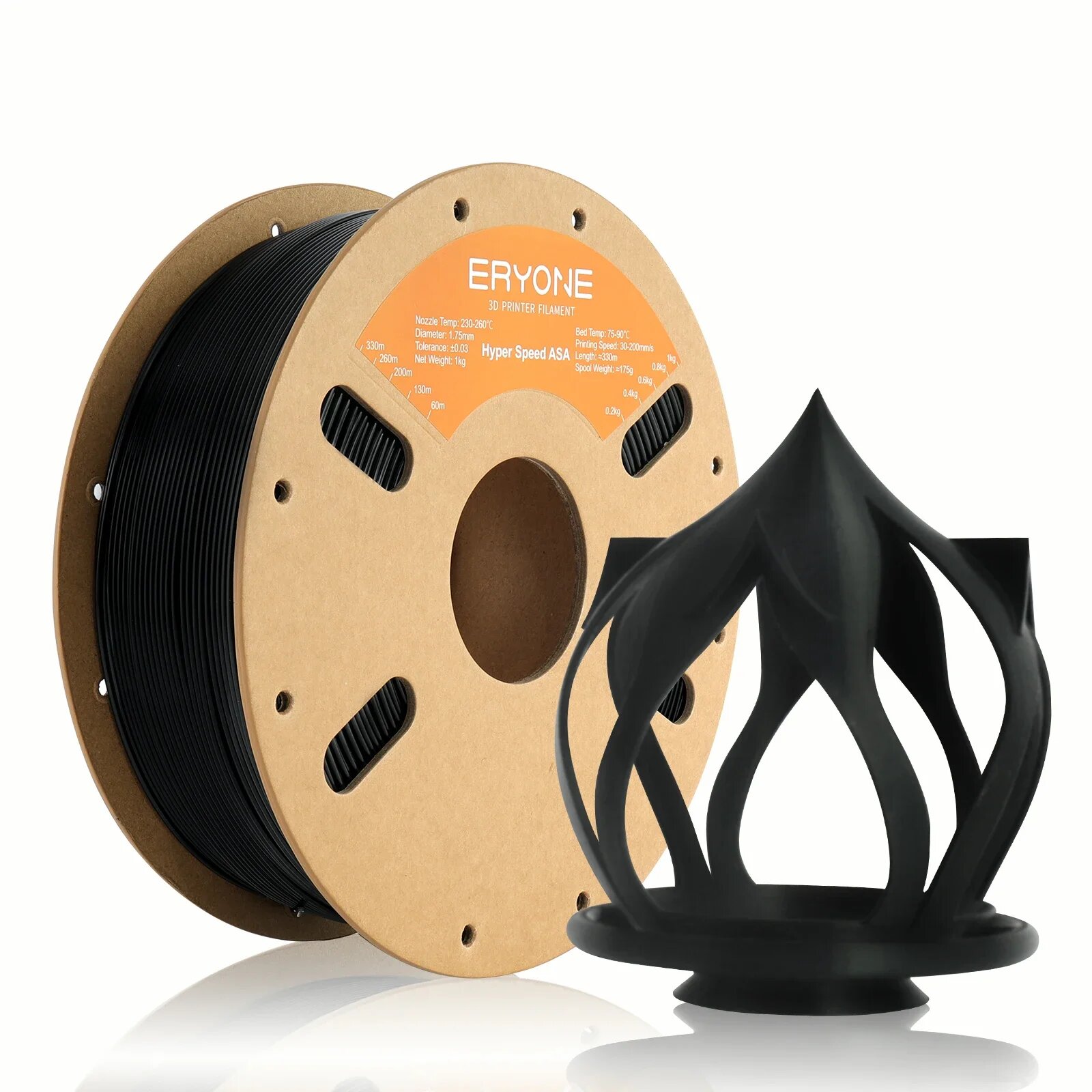 ERYONE Hyper Speed ASA черный филамент 1.75 мм