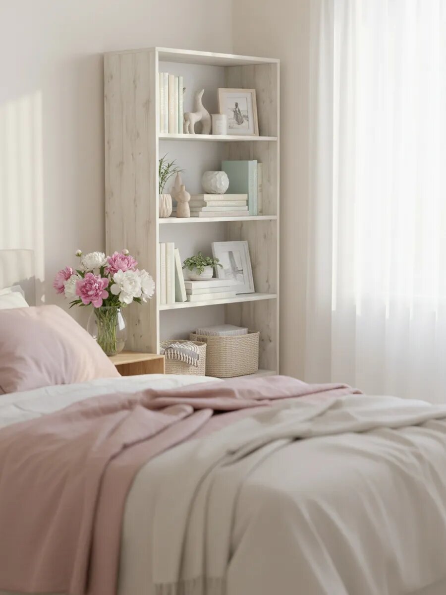 Деревянный для одежды шкаф FRESTER с полками распашной в спальню, от производителя