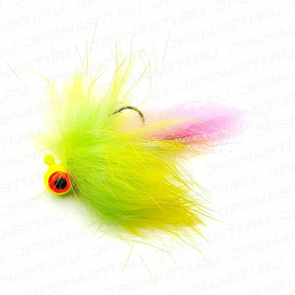 Стример для рыбалки Boroda Baits Roger, 2.5 г, 08 Chartreuse/Barbie / Уловистые приманки на форель