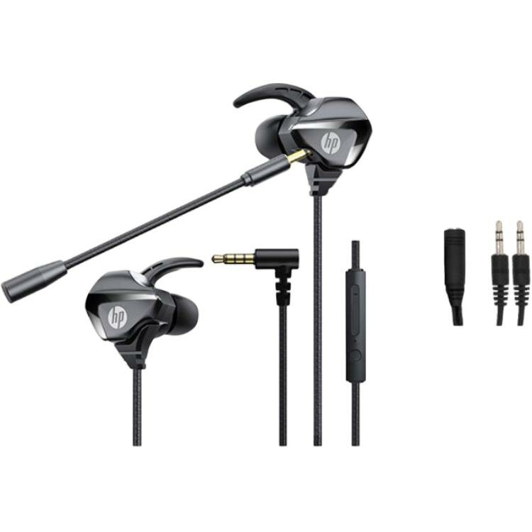 Наушники HP проводные, multicolor, 5788483, высокая четкость звука, комфортные амбушюры