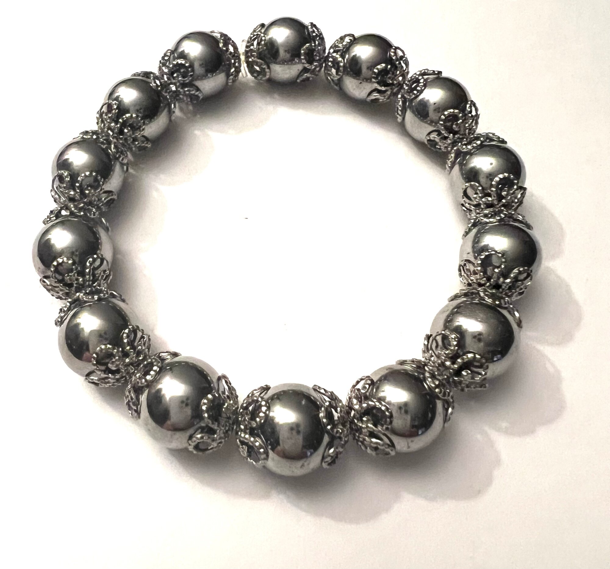 Эластичный браслет NEW GALAXY, гематит