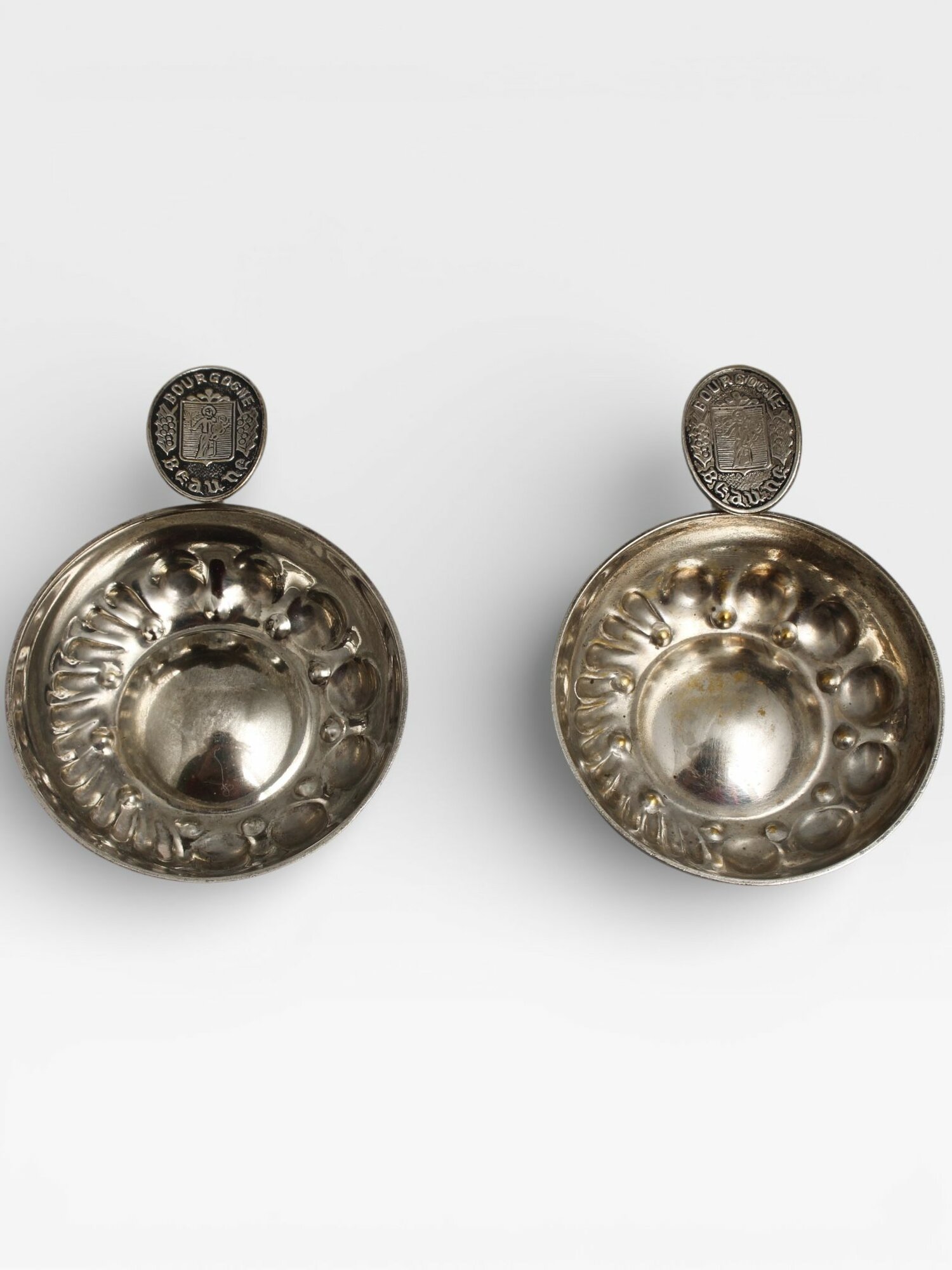 Антикварные средние пепельницы (2 шт), металл, Европа, 1920 год