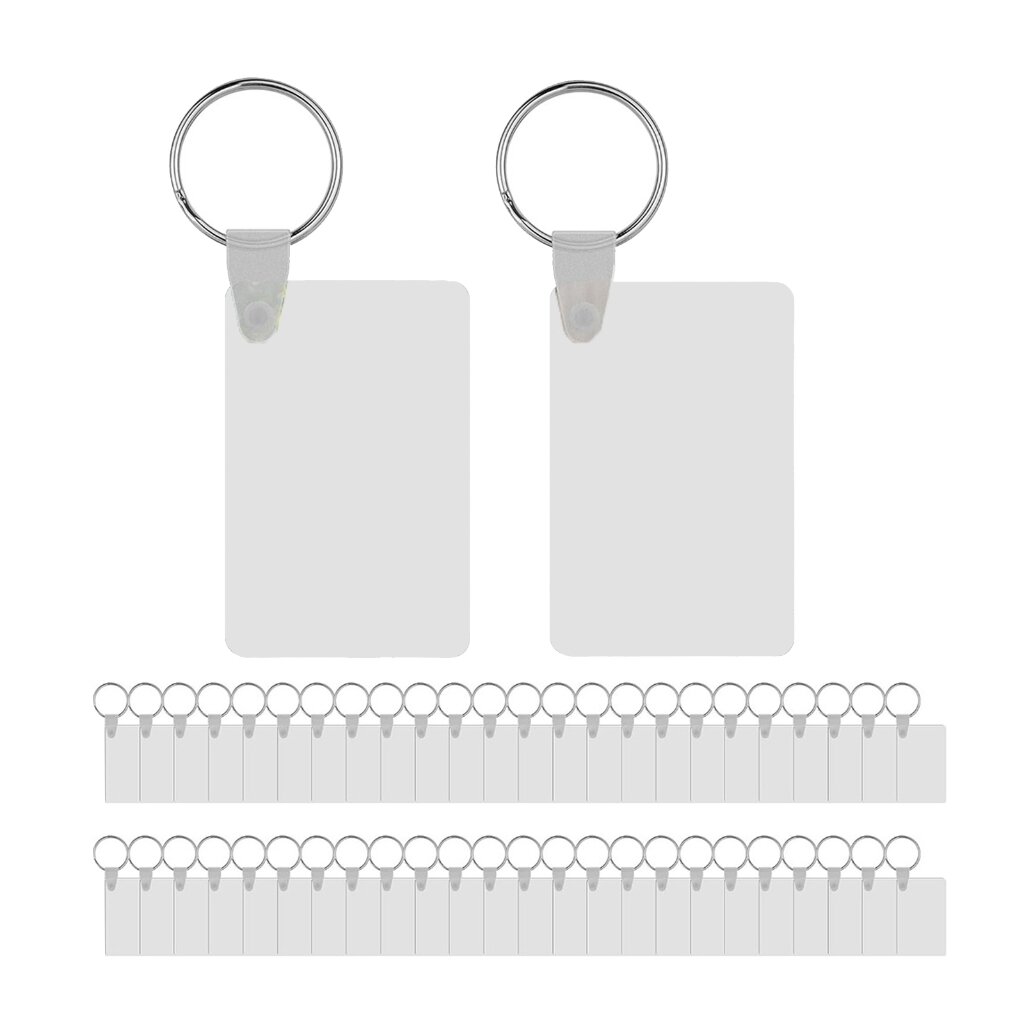 Заготовки для сублимации акриловые с кольцами и зажимами