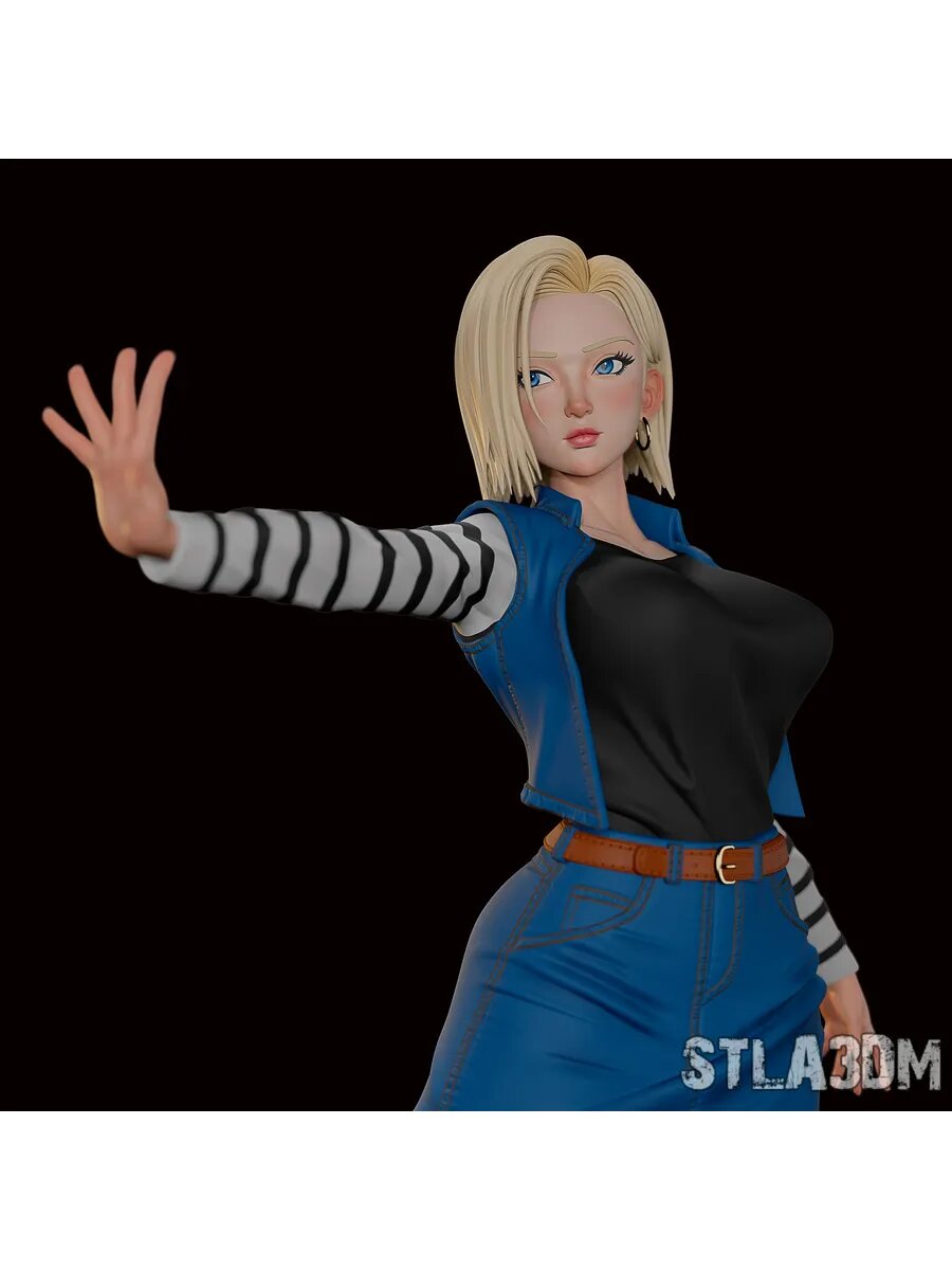 Коллекционная фигурка Android 18 под покраску 20 см