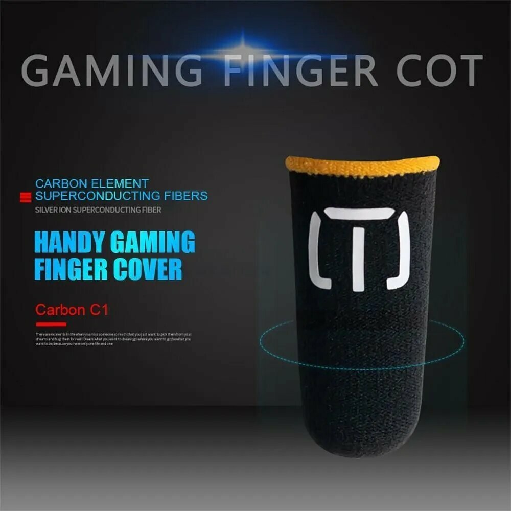Finger Glove Fingertips для PUBG Game Gaming Thumb Sleeve Touch Screen (C1)