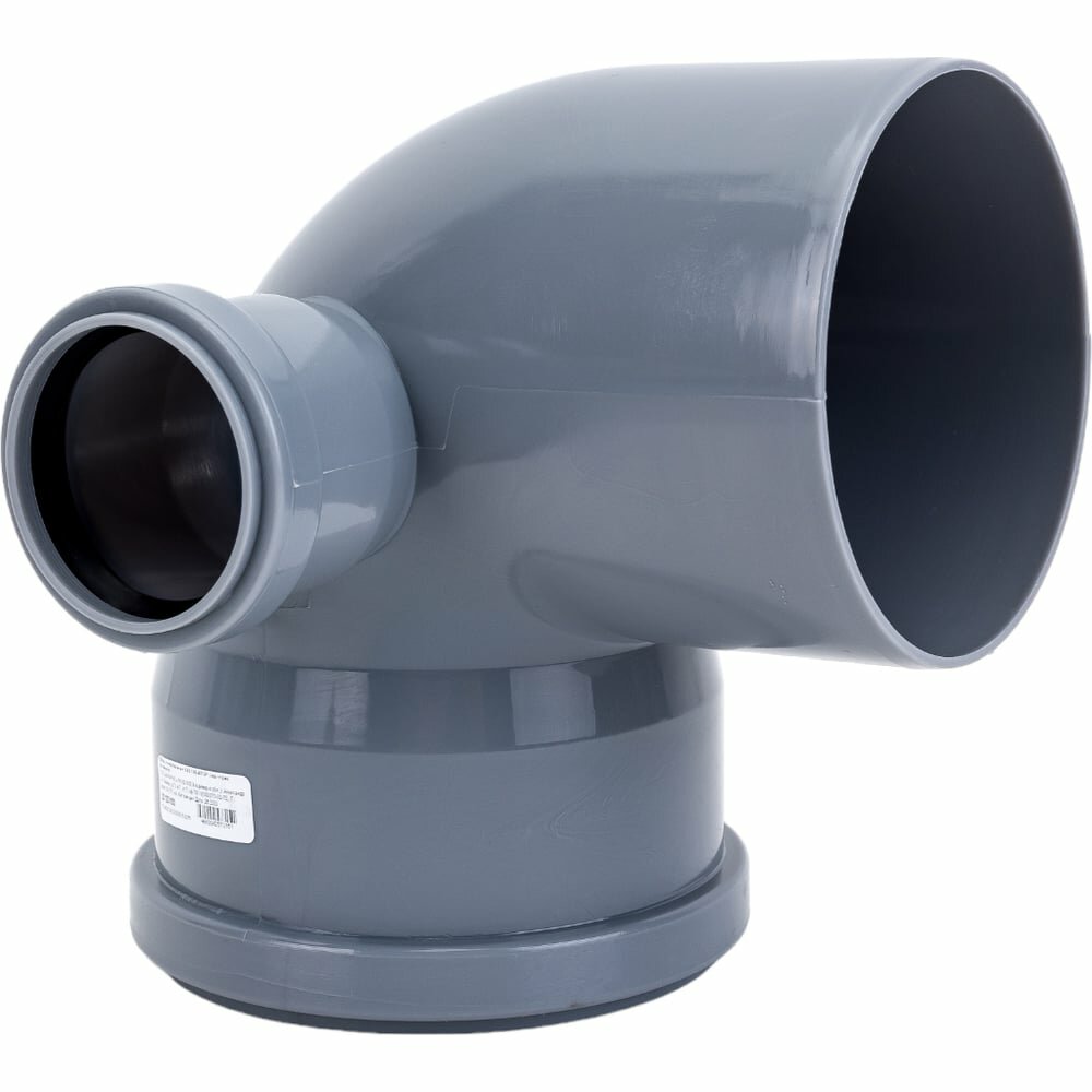 Универсальный отвод VALFEX 110/50x87.5, левый-правый, внутренняя канализация 23123150