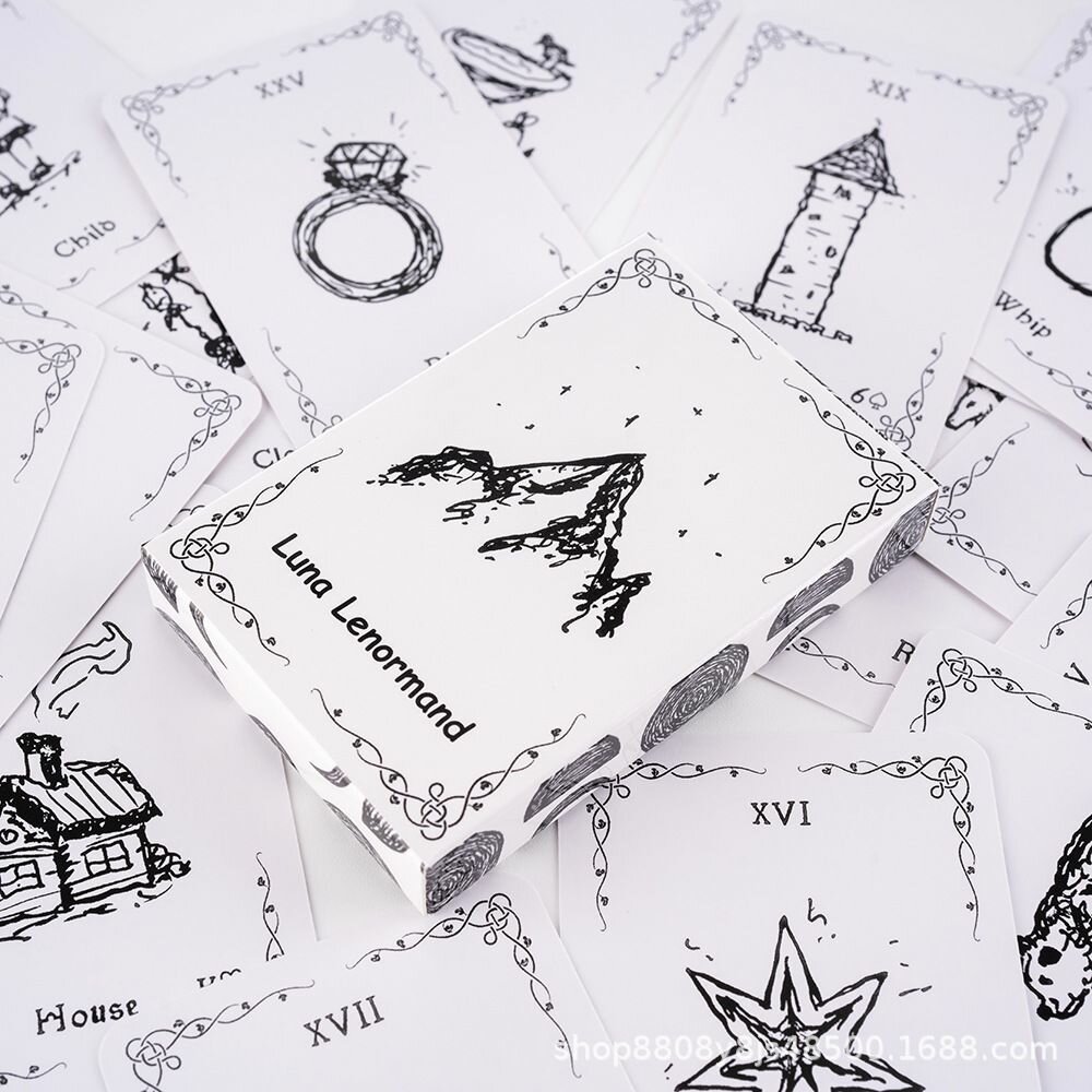 Карты таро, для начинающих с описаниями с книгой, для гадания, психология, Luna lenormand