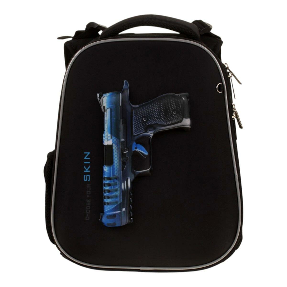 Рюкзак черный 37x29x17см 'Ergonomic Classic Gun', 18л, удобный и стильный