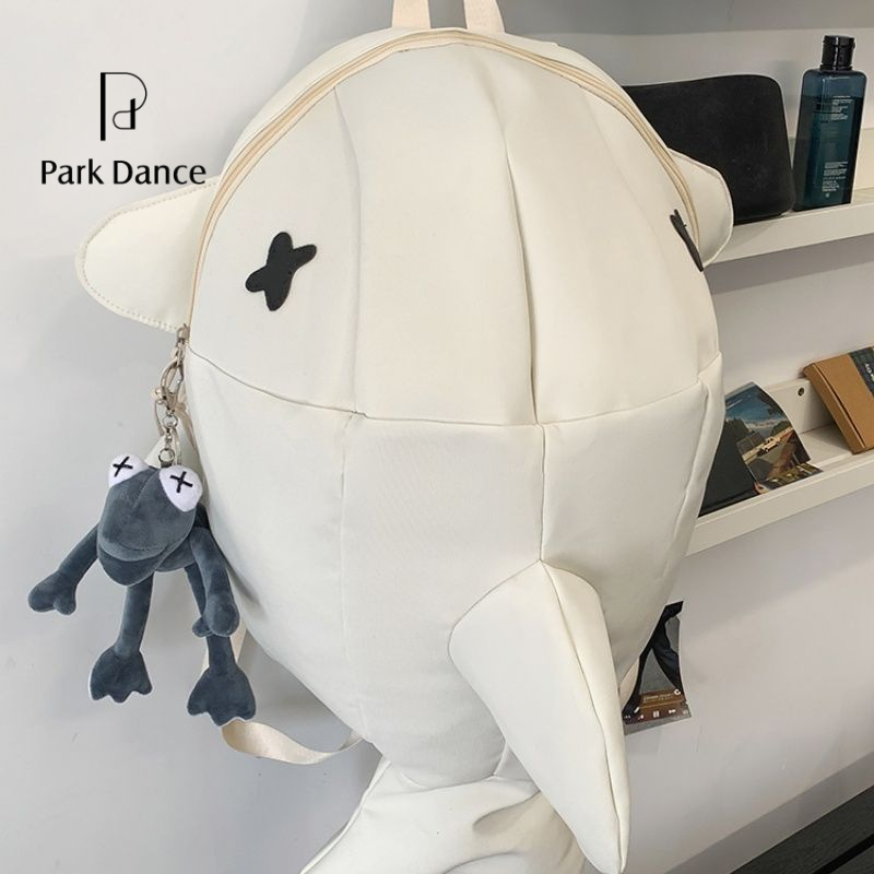 [Парк данс] Рюкзак с акулой для студентов, спортивная школьная сумка, унисекс, модный, необычный, повседневный, стильный рюкзак