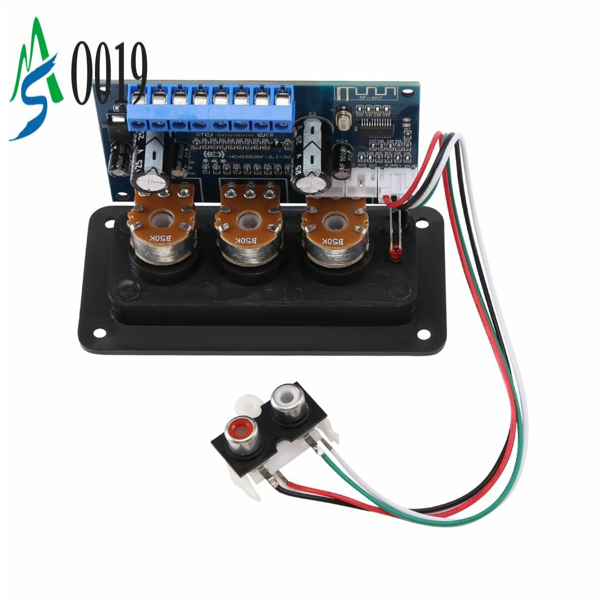 (V F B H) 2,1-канальная плата цифрового усилителя мощности + аудиокабель AUX 2x25 Вт 50 BT5.0, сабвуфера класса D, DC12-20V