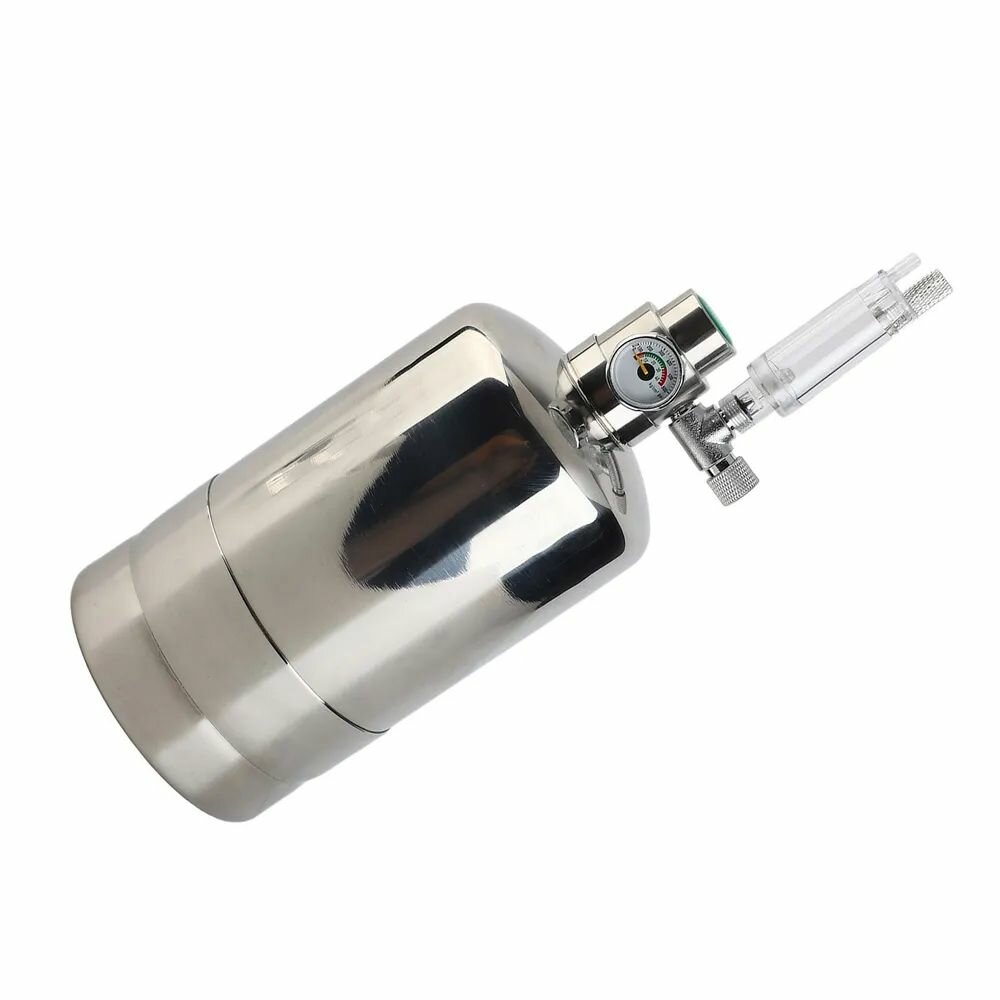 Система генератора CO2 для аквариума, комплект с баллоном из нержавеющей стали, реактор углекислого газа для растений в аквариуме