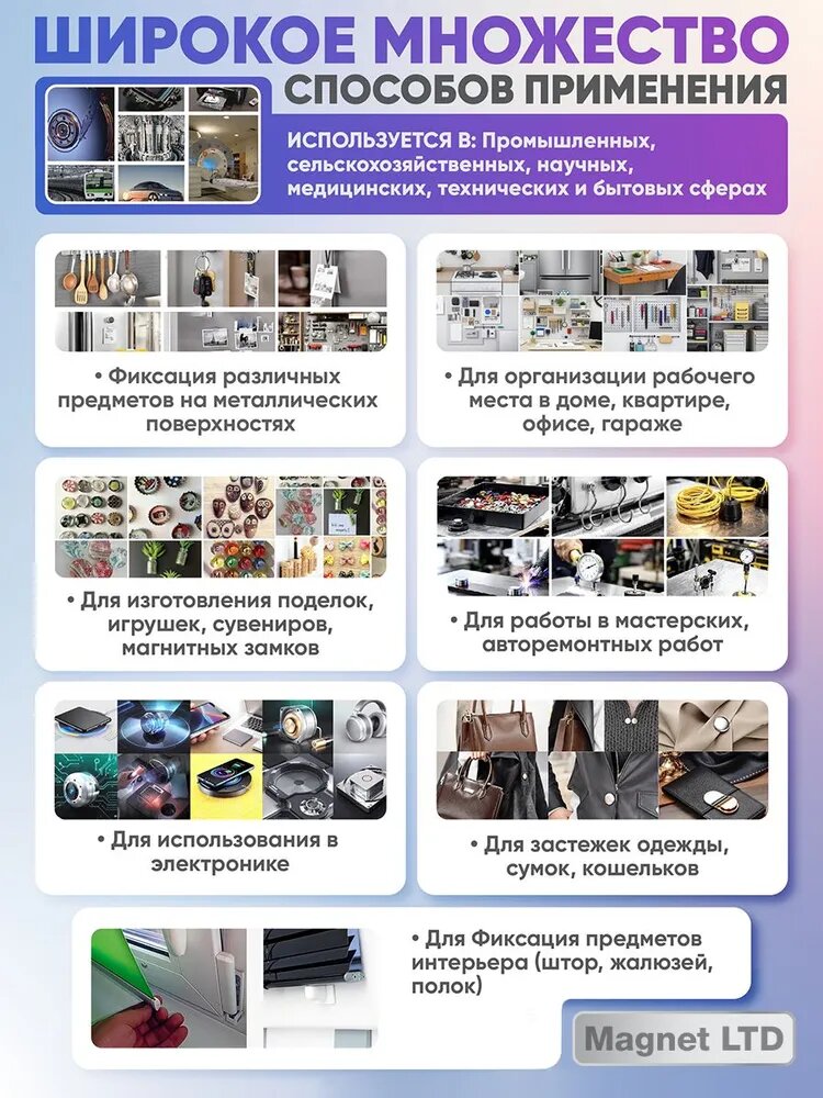 Магнитное крепление неодимовое N52, диаметр 30 мм, толщина 5 мм, сила сцепления 11.5 кг, никелевое покрытие, Россия — фото 1