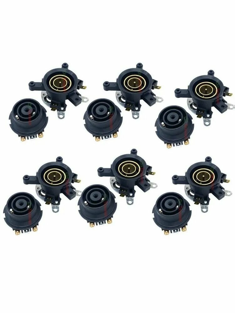 Клеммная пара для электрочайника 6 шт. Контактная группа для чайника. Термоавтомат + установочная площадка. Разъем питания чайника