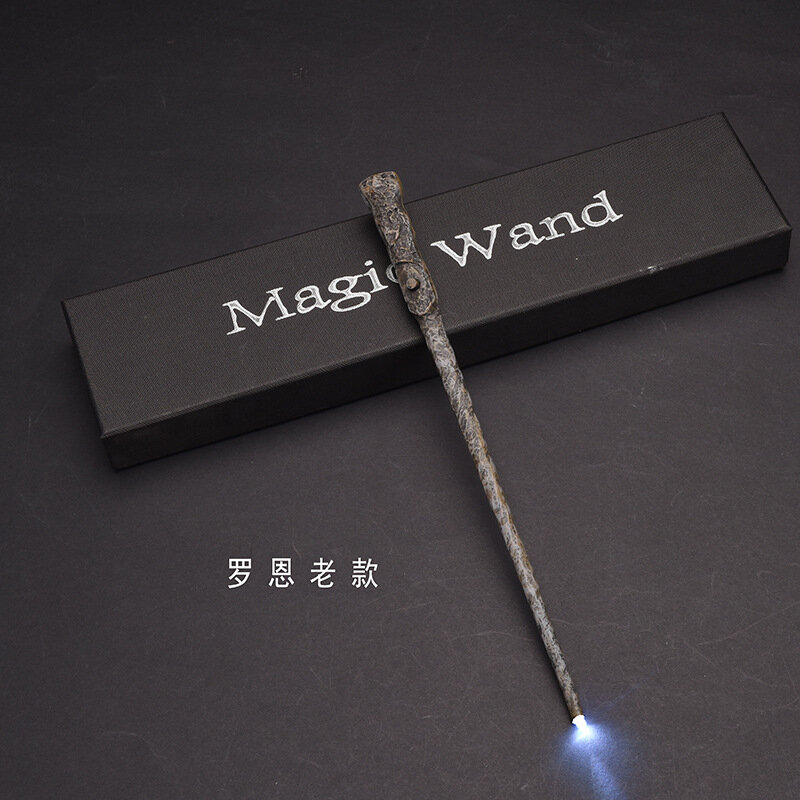 Светящаяся палочка Гарри Поттера, кирка, светодиодная батарея, светящаяся версия с тонкой резьбой Гермионы и Дамблдора, светящаяся магическая палочка