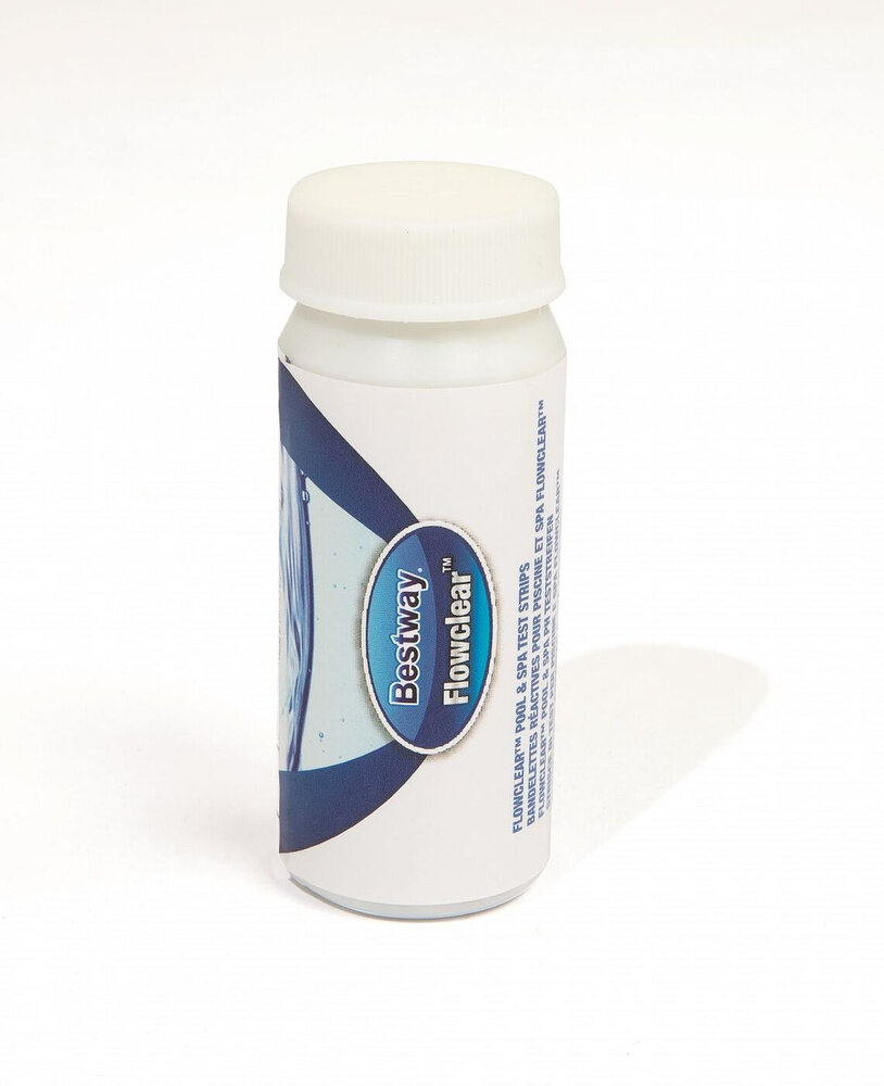 58142 Bestway Полоски для тестирования воды 3 в 1 (свободный хлор, рН, общая щёлочность)