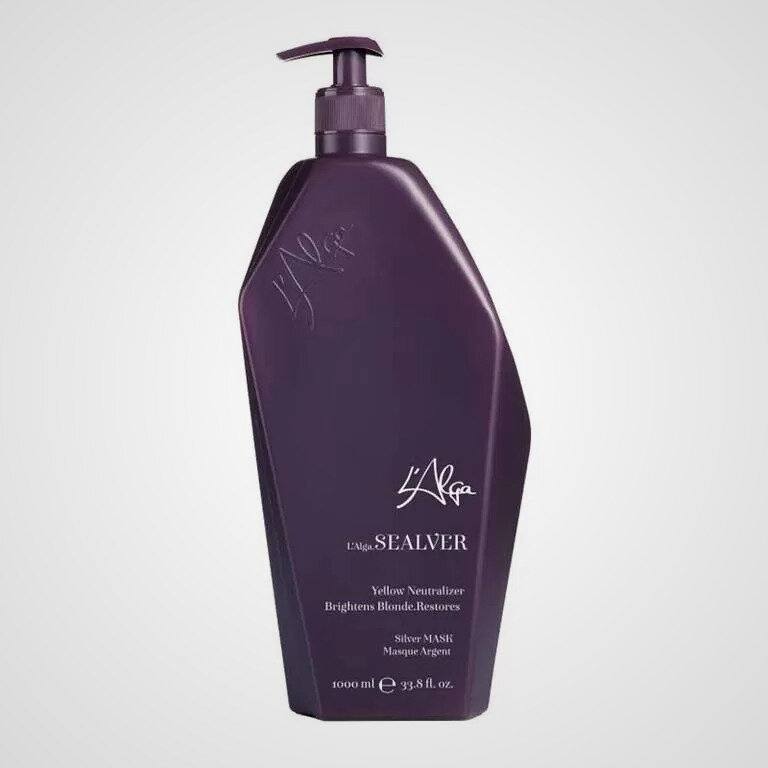 Маска для нейтрализации желтизны 1000 мл L'alga Sealver Dry & Damaged Hair Mask Маска 1000 мл