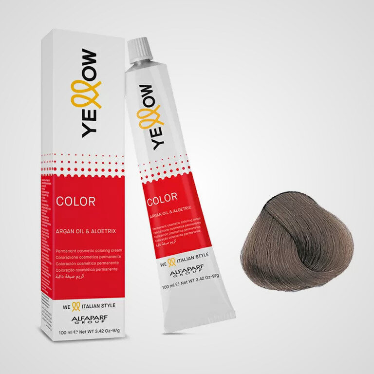 Ye Color Перманентная крем краска 8.13 100 мл YELLOW PROFESSIONAL Ye Color Permanent Coloring Cream Краска 100 мл