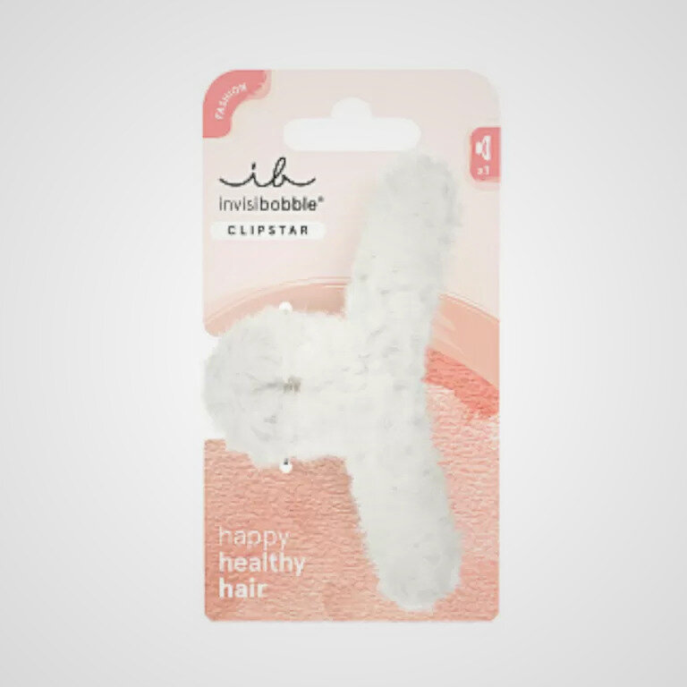 Заколка-крабик CLIPSTAR Cozy Fluff (размер M) INVISIBOBBLE CLIPSTAR Cozy Fluff M Заколка 1 шт