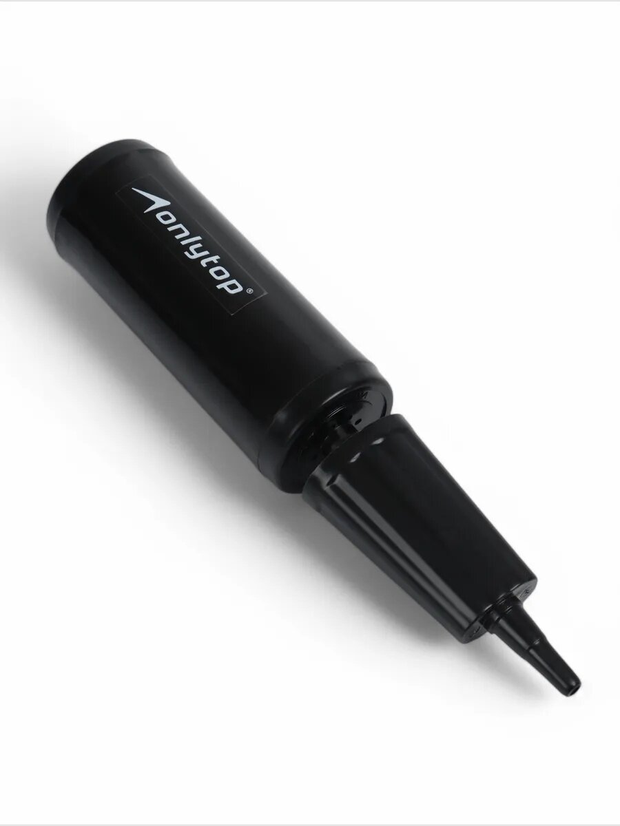 Насос для фитбола ONLYTOP, ручной, материал пластик, цвет черный