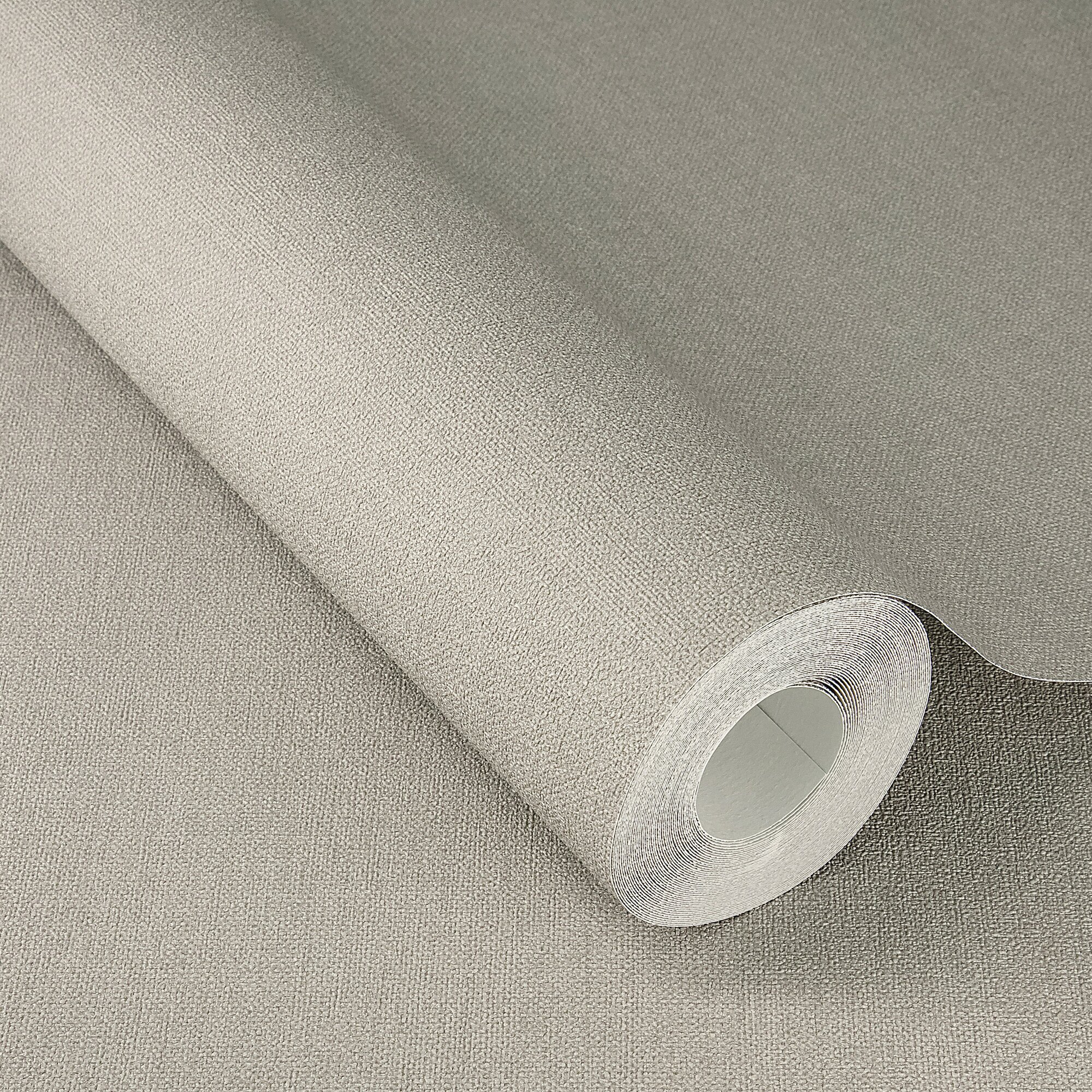 Обои флизелиновые Rasch Country Living. Метровые матовые однотонные, серый