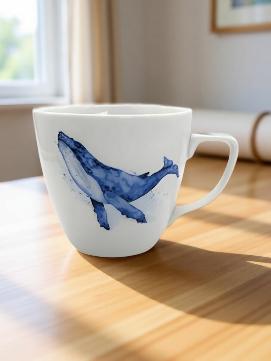 Чашка фарфоровая для чая 300 мл, Добруш "Океан" ф. Универсал