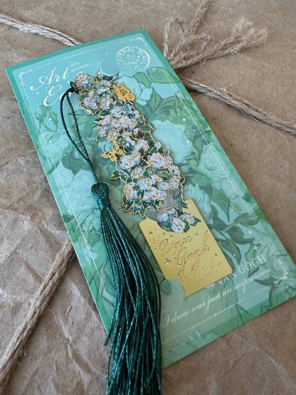 Закладка с кисточкой "Розы". Ван Гог