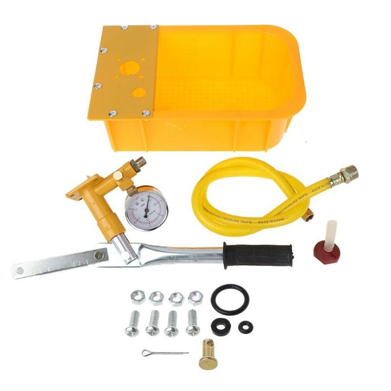 Ручной насос для испытания давления трубопроводов, Желтый