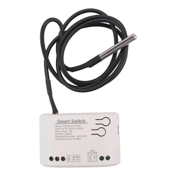 Умный переключатель FULL-Tuya с датчиком температуры, AC 85V-250V