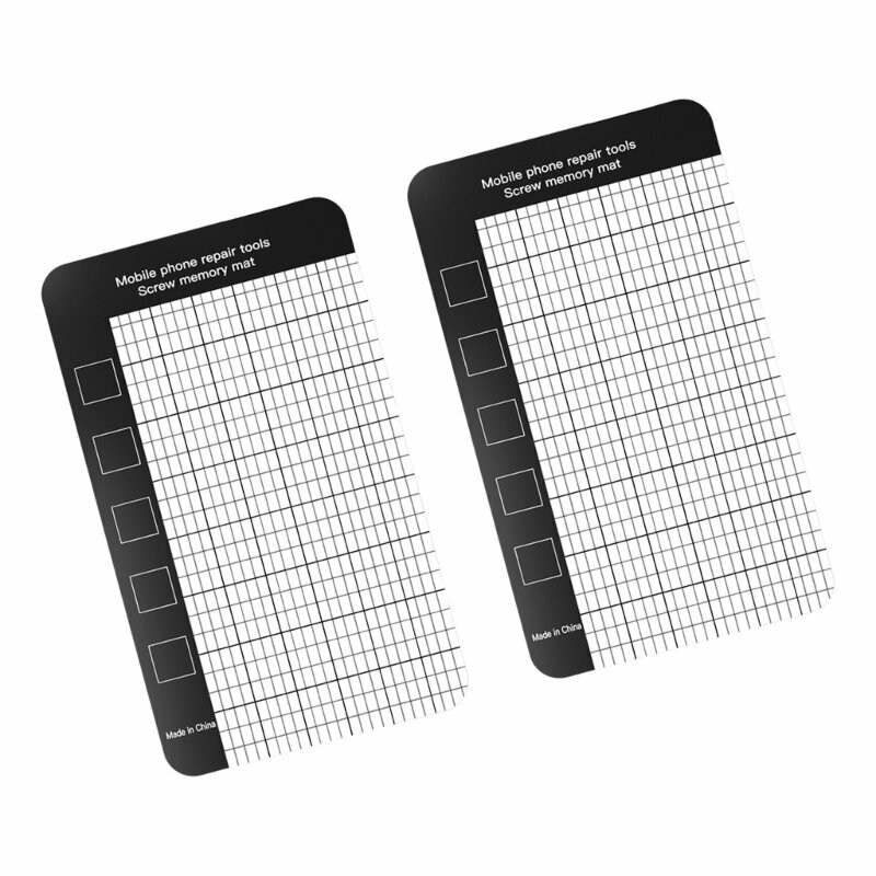 Комплект из 2 Функциональных Магнитных Винтовых Держателей И Ковриков С Решетками Для Ремонта Электроники И Упорядочивания Мелких деталей