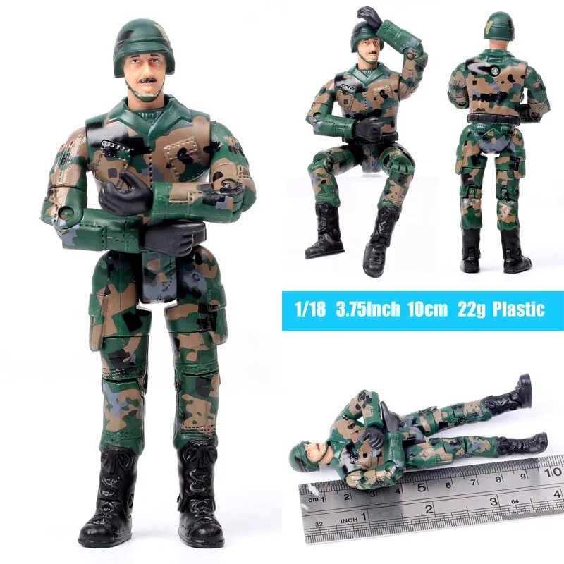 Фигурка солдата 1/18, 10 см, AF18AD40