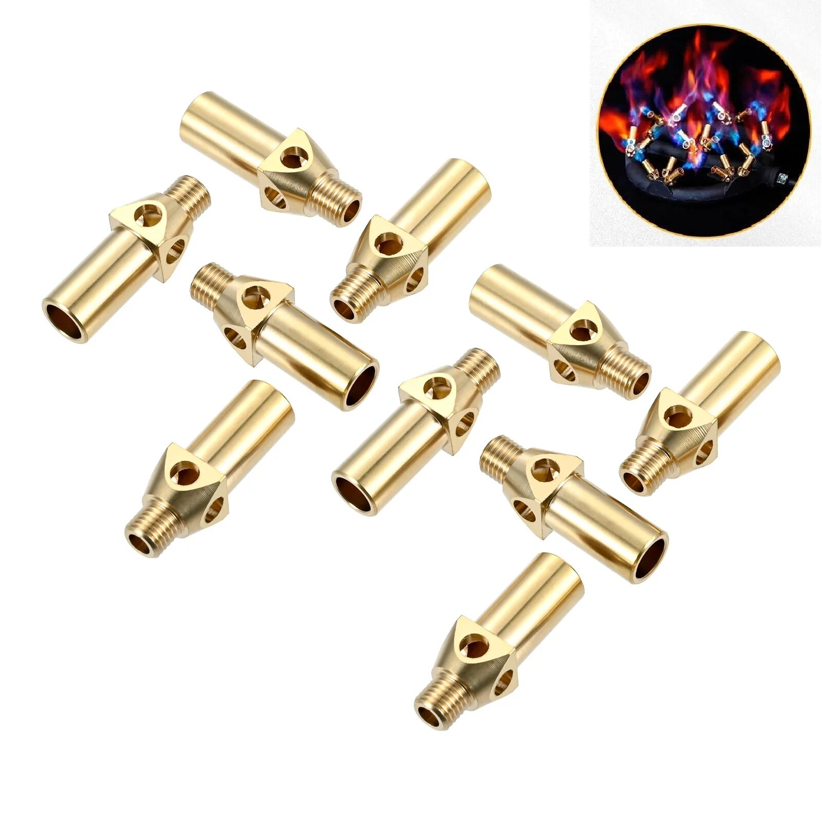 Наконечники для горелок из латуни M8, набор из 10 штук