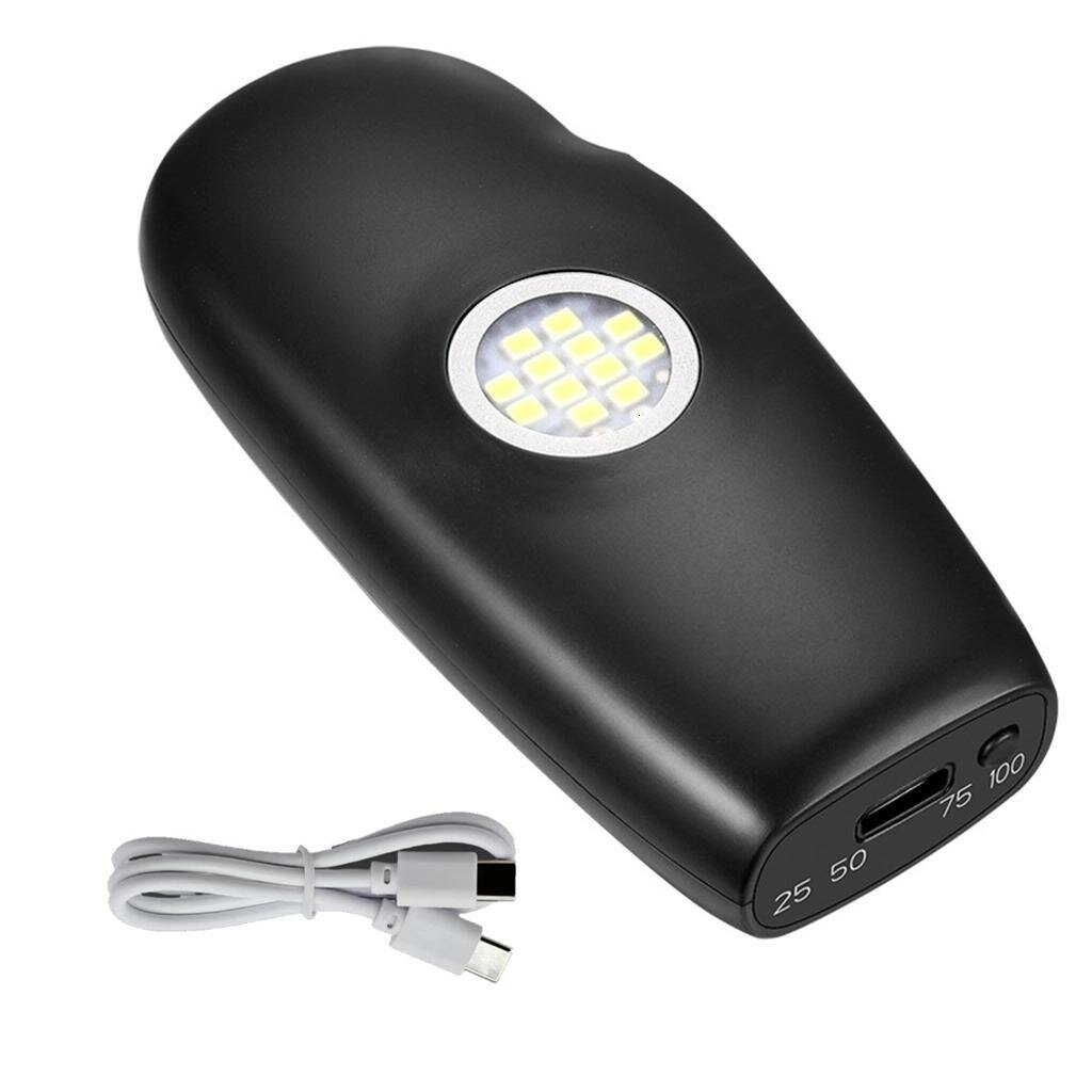 2x 18650 Корпус для батарей с LED для зарядки телефона, Черный