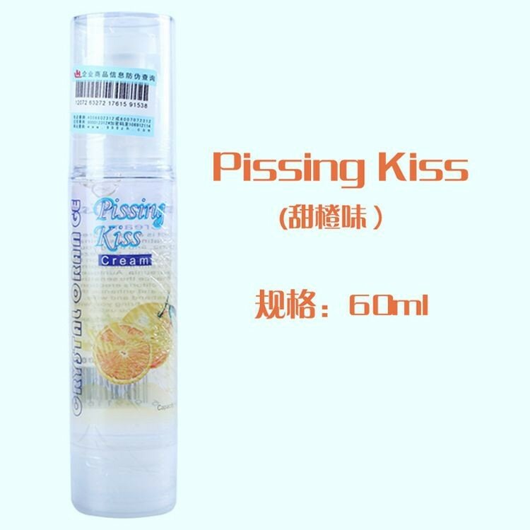 PissingKiss Апельсин Флэвор 60 мл Персональный Лубрикант для Сенсуальных Опыт, Несмываемый, Легко Чистится