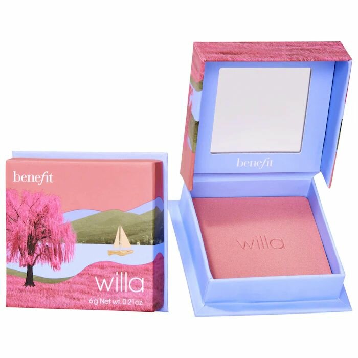 Benefit Шелковисто-мягкие пудровые румяна Silky-Soft Powder Blush (Willa) 2,5 г