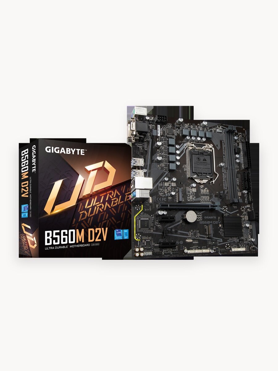 Материнская плата Gigabyte B560M D2V, Socket 1200, Intel® B560 Express, mATX