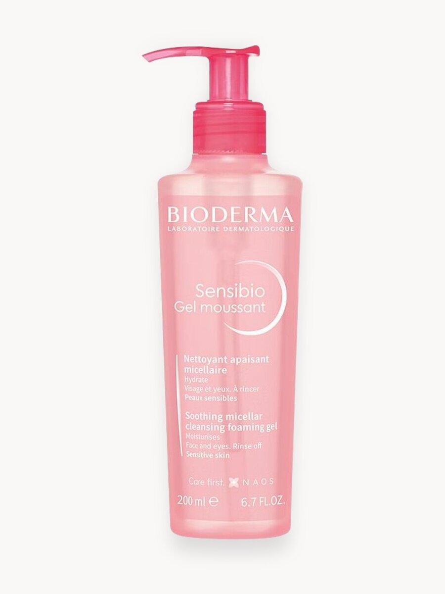 Bioderma Sensibio Мягкий гель для умывания лица чувствительной кожи, без мыла, 200 мл