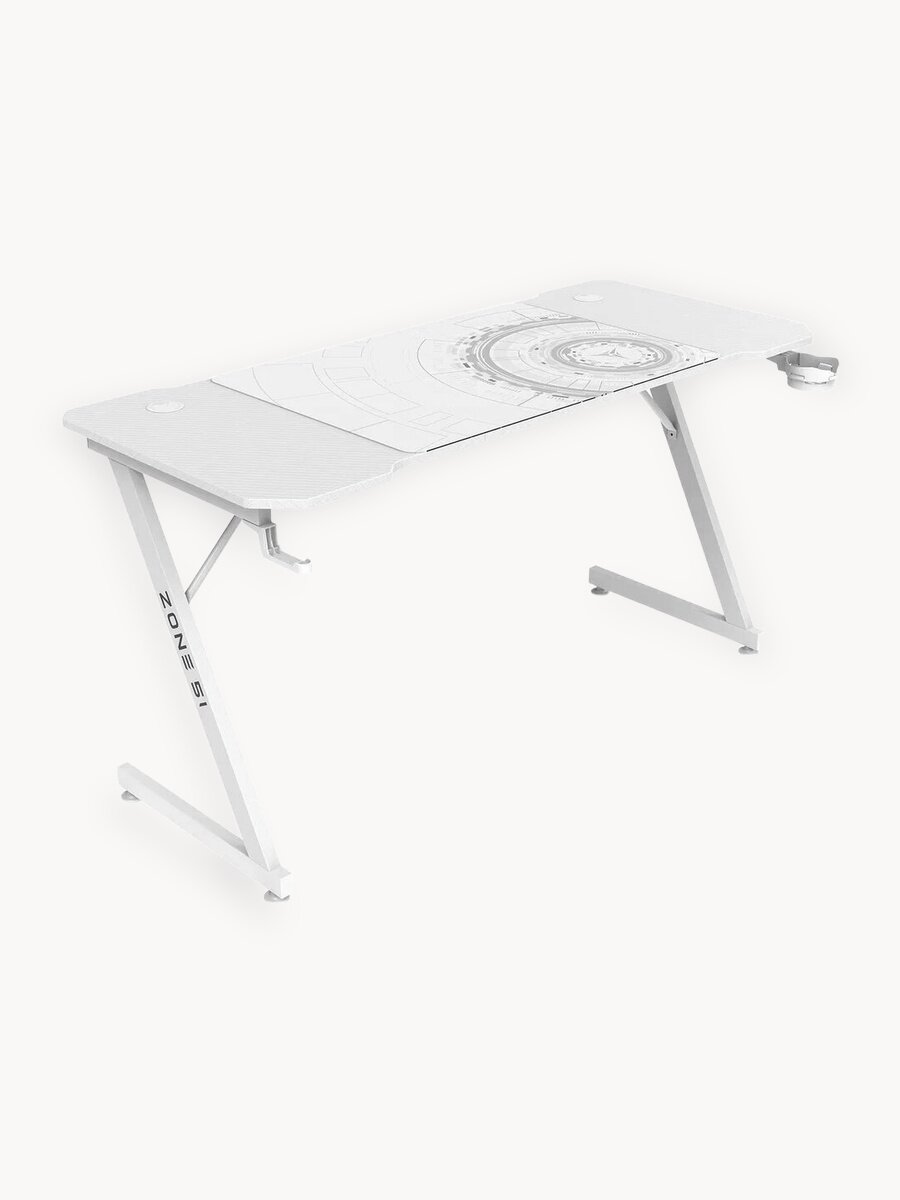 Стол компьютерный ZONE 51 TRINE 140 White (Белый), игровой, 140x60x75